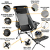 Lumeo QuickFold High-Back Chair With Foot Rest